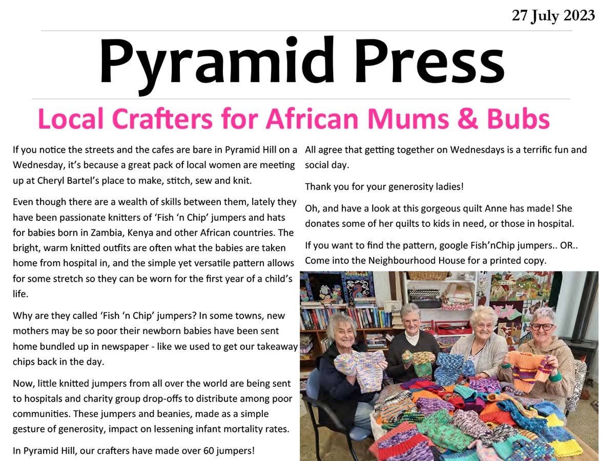 Pyramid Press – Pyramid Hill Neighbourhood House