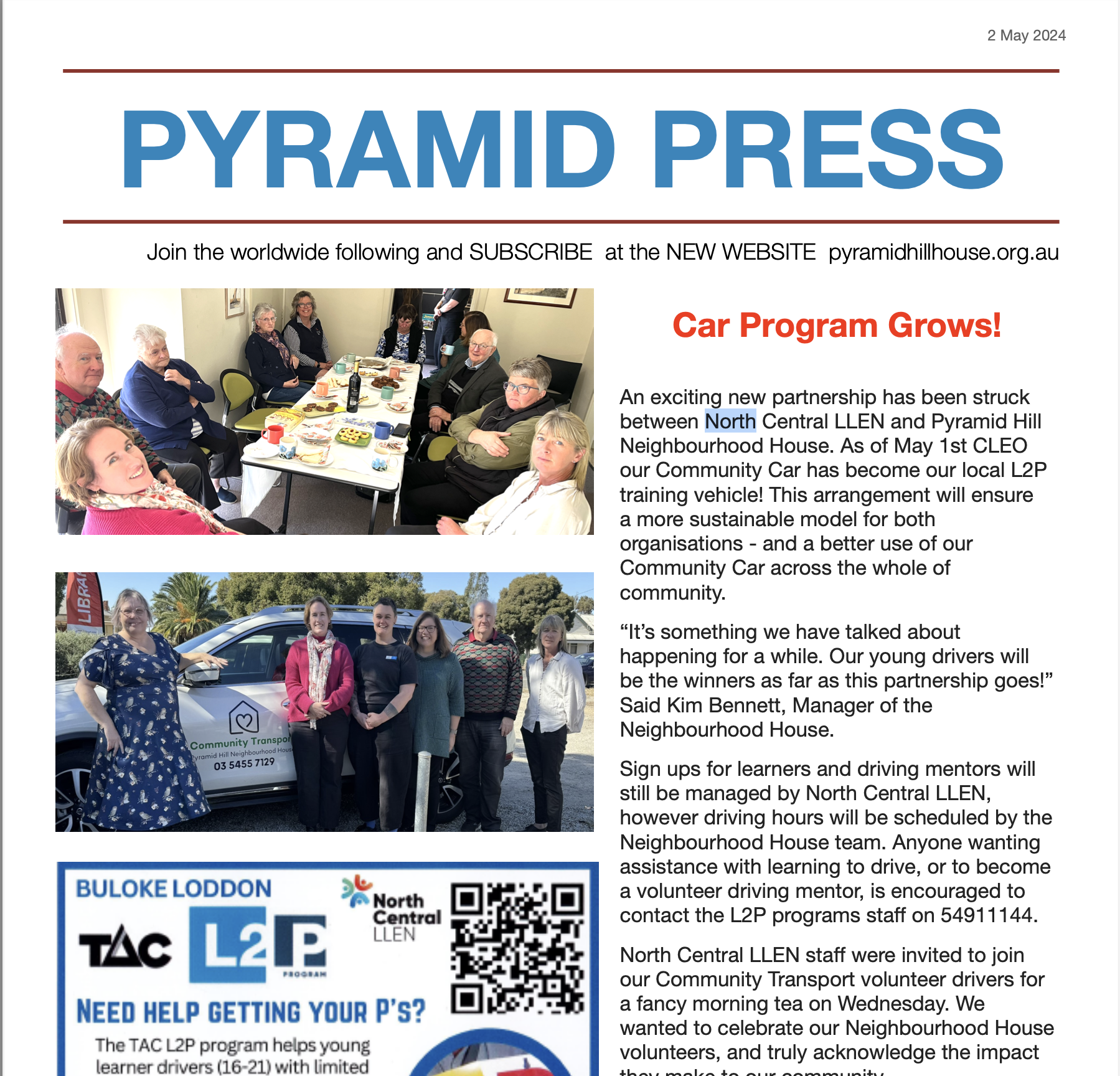 Pyramid Press – Pyramid Hill Neighbourhood House