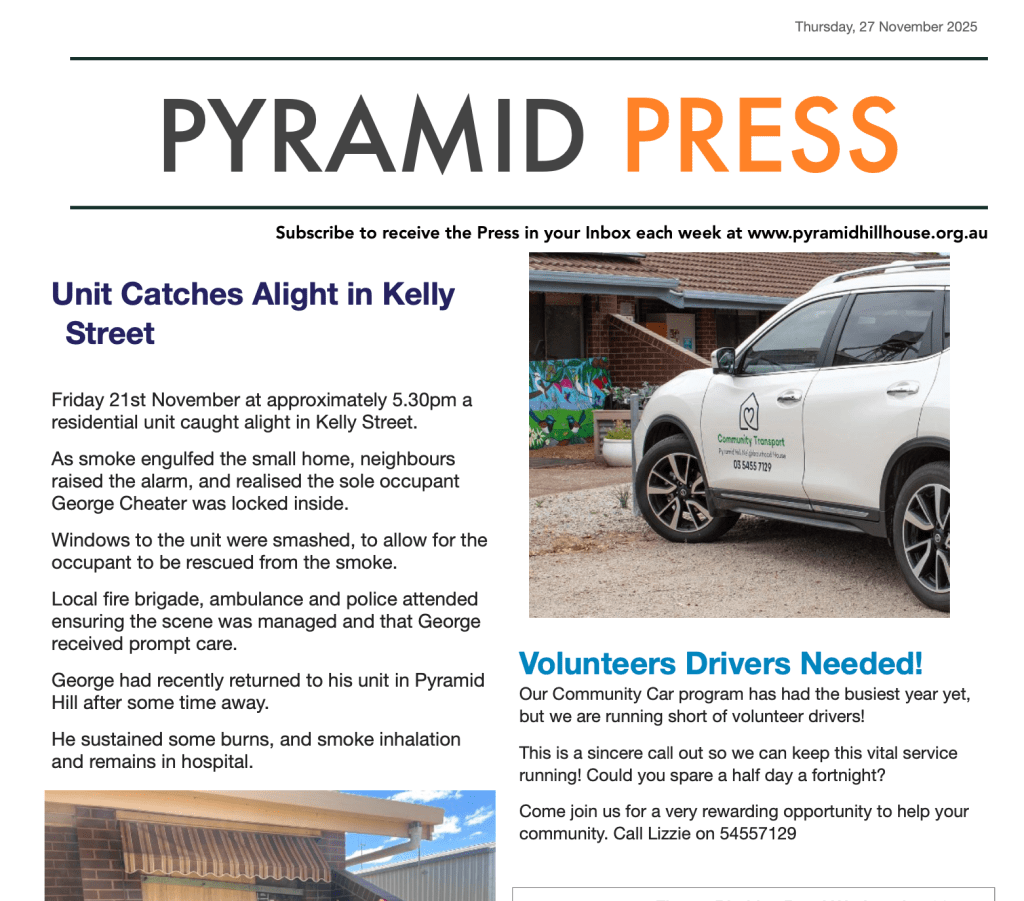 Pyramid Press – Pyramid Hill Neighbourhood House