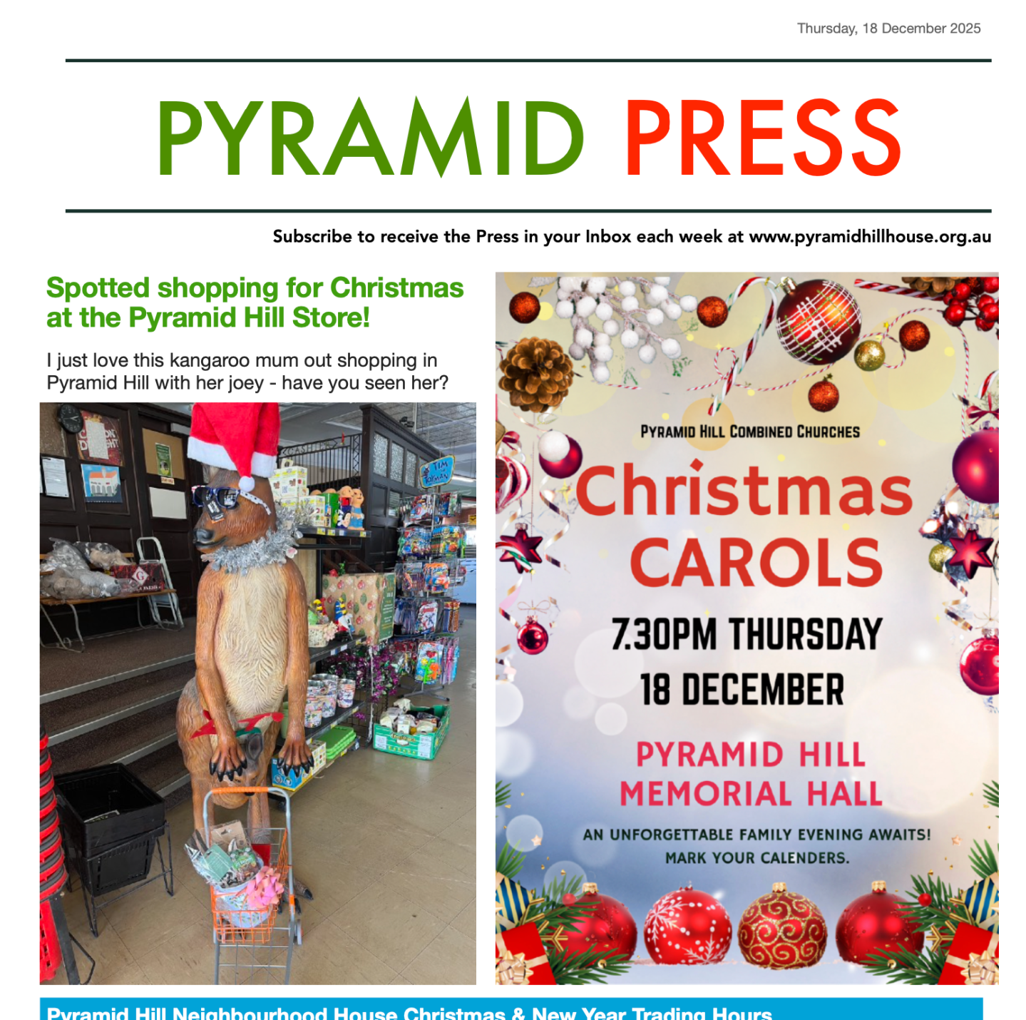 Pyramid Press – Pyramid Hill Neighbourhood House