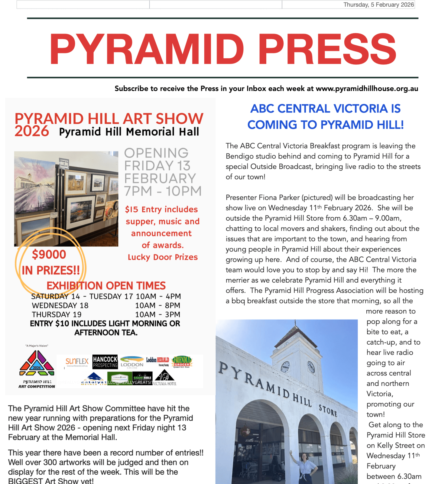 Pyramid Press – Pyramid Hill Neighbourhood House